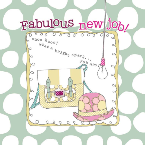 Bright Spark New Job Card - Karenza Paperie