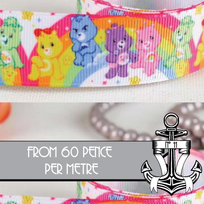 CARE BEARS SISTER RIBBON: 25mm/1" wide - The Distinguished
