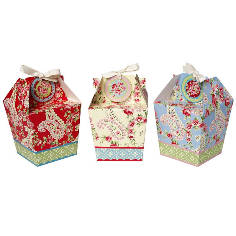 Set Of 3 Paisley Park Panettone Gift Boxes And Tags by Rex ...