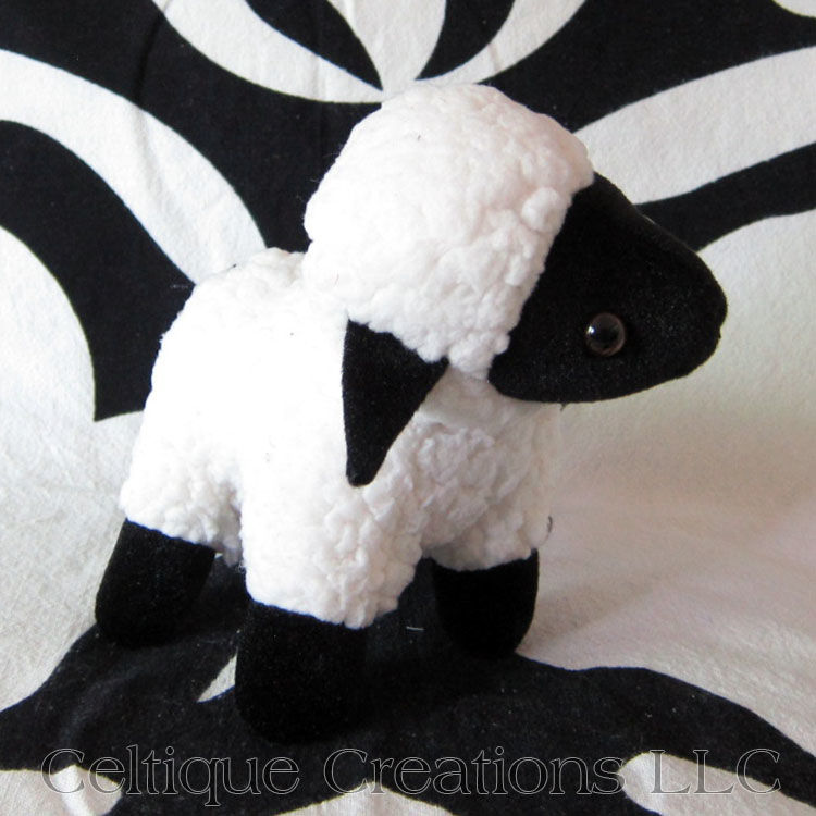 Lammy Lamb Stuffed Animal Sheep with Black Face Soft Toy - Celtique ...