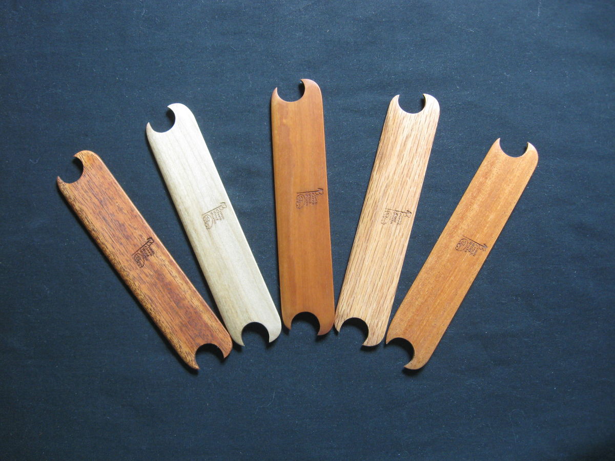 Large Weaving Shuttle, Handmade, Wood - Brush Creek Wool Works